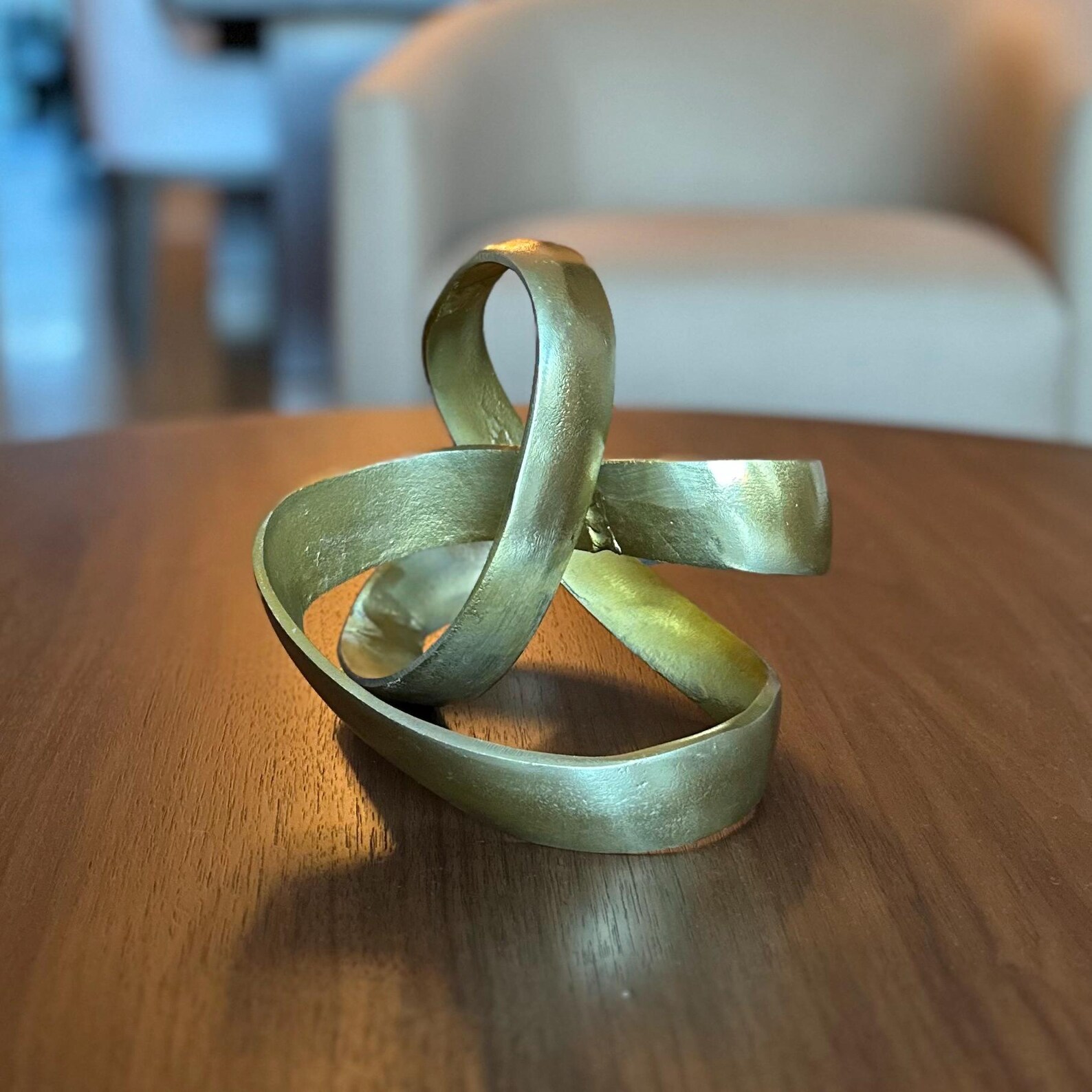 Centerpiece Modern Art Gold Metal Loop - Etsy