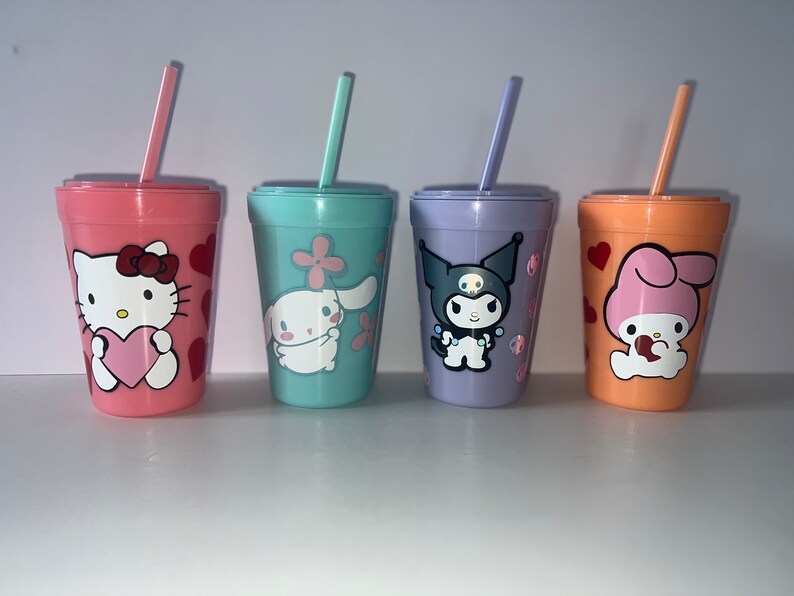 Sanrio Character Personalised Drink Cup Tumbler Cup Kuromi Hello Kitty ...