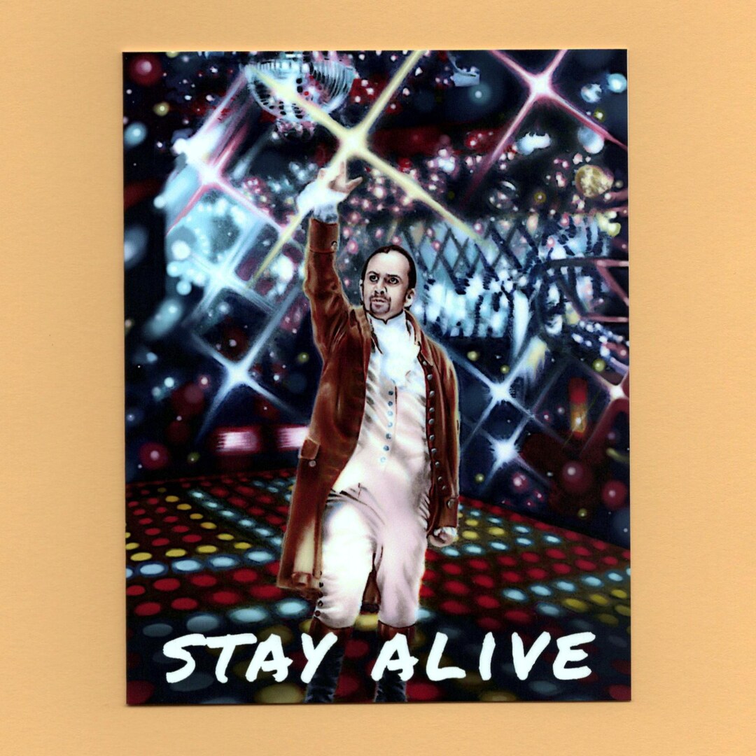 Hamilton Birthday Card: Saturday Night Fever Disco Theme - Etsy