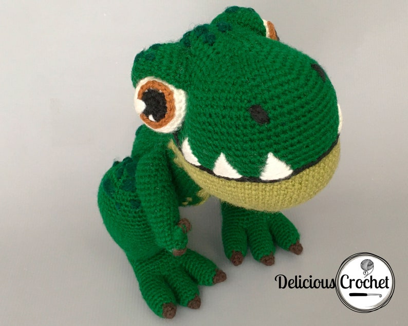 Amigurumi Pattern Crochet T-rex Dinosaur Reptile Fossil Animal - Etsy