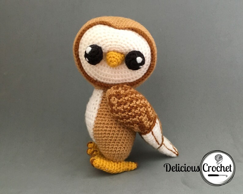 Amigurumi Pattern Crochet Barn Owl DIY Instant Digital | Etsy