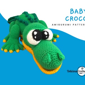 Amigurumi Pattern Crochet Baby Croco Crocodile DIY Digital Download - Etsy