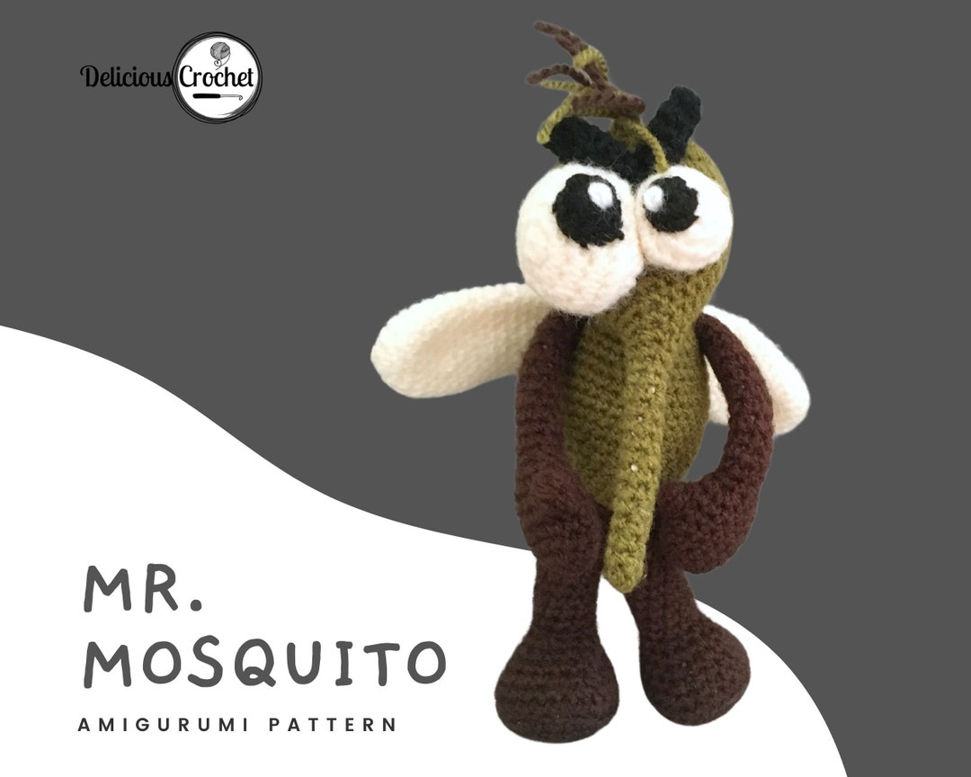 Amigurumi Crochet Pattern Mosquito Bug Insect Fly Gnat Midge Animal ...