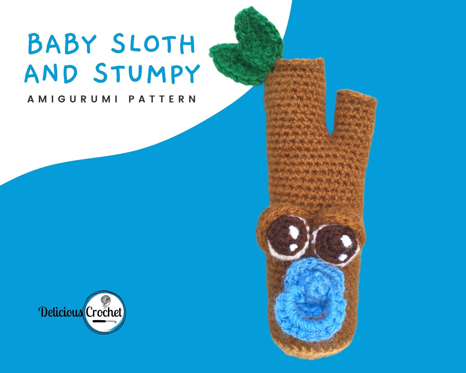 Amigurumi Pattern Crochet Baby Sloth and Stumpy Doll Animal - Etsy
