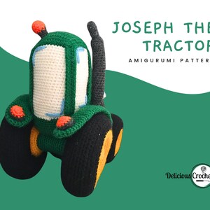 Amigurumi Tractor Crochet Pattern – DIY Farm Vehicle Plush, PDF ...