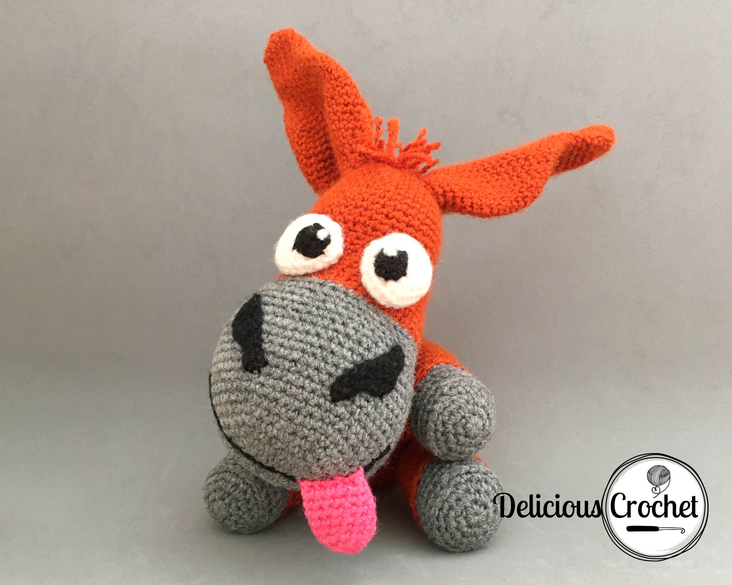 Amigurumi Pattern Crochet Looney Mule Donkey Doll DIY Instant Digital ...