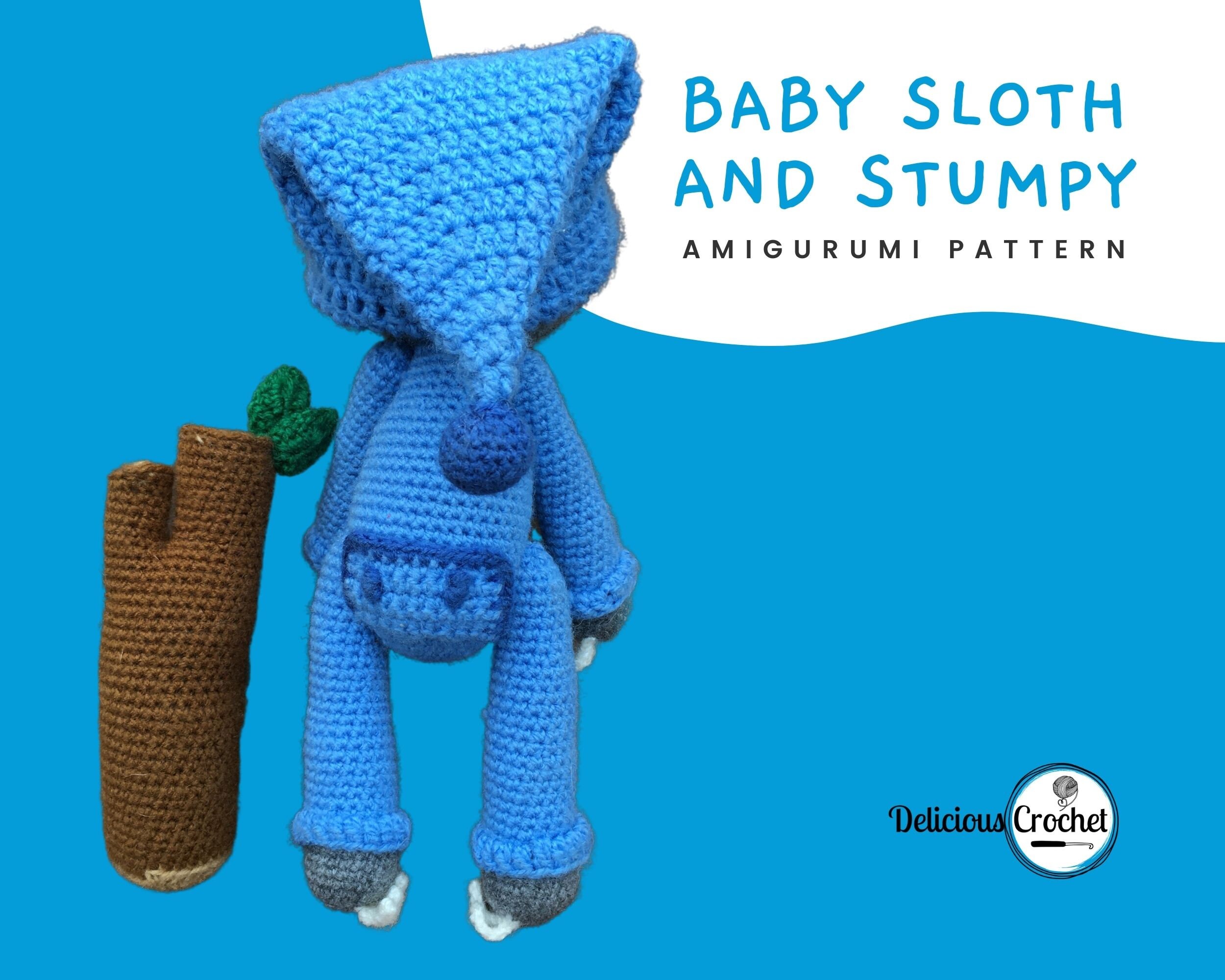 Amigurumi Pattern Crochet Baby Sloth and Stumpy Doll Animal | Etsy