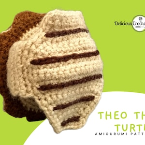 Amigurumi Pattern Crochet Turtle Tortoise With Removable Shell ...
