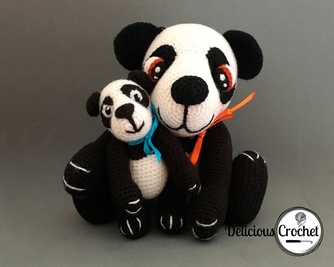 Amigurumi Pattern Crochet Panda Bears DIY Instant Digital - Etsy