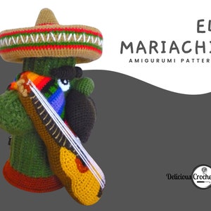 Amigurumi Pattern Crochet Cactus Mariachi DIY Digital Download - Etsy