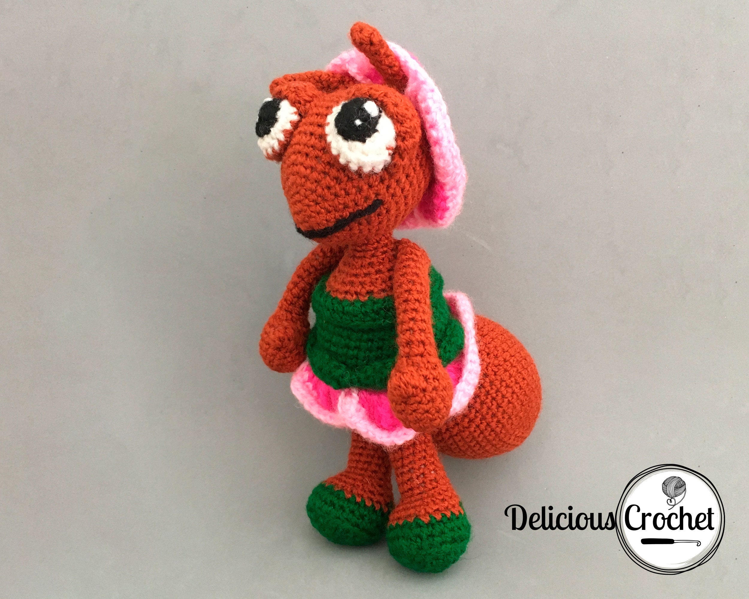 Amigurumi Pattern Crochet Ant Insect Emmet Pismire Bug Animal Doll Toy ...