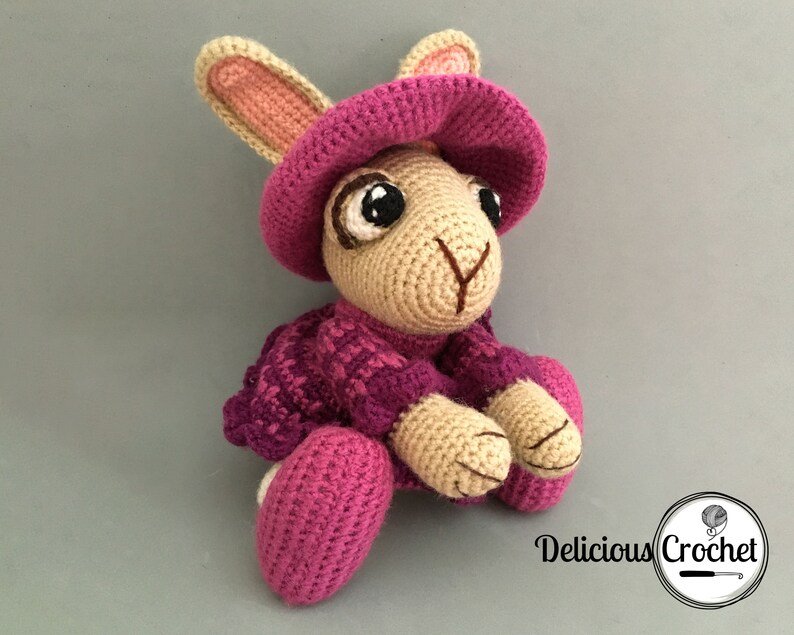 Amigurumi Pattern Crochet Rosie Rabbit Bunny DIY Digital - Etsy