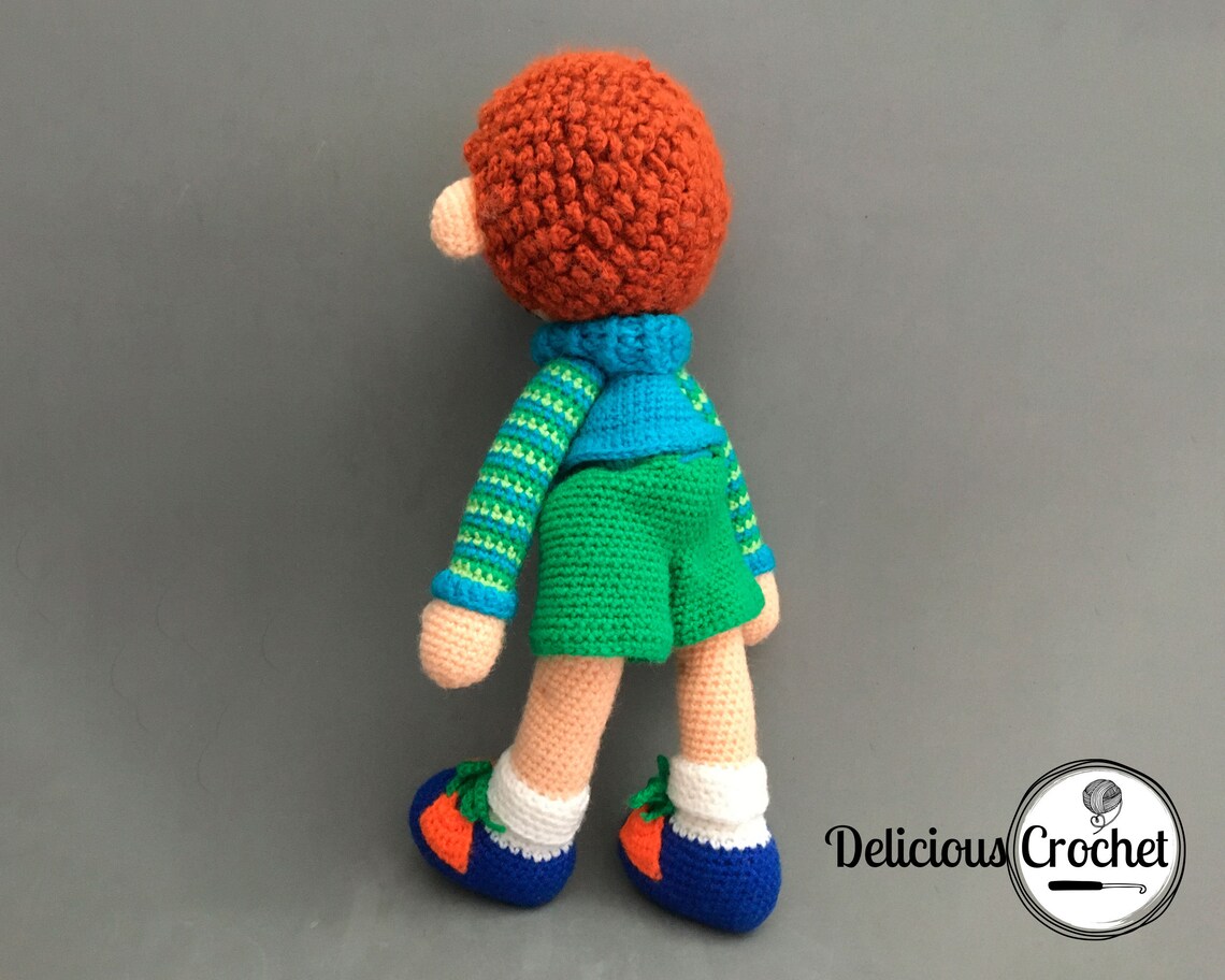 Amigurumi Pattern Crochet Boy Doll Male Toy Peter PDF English | Etsy