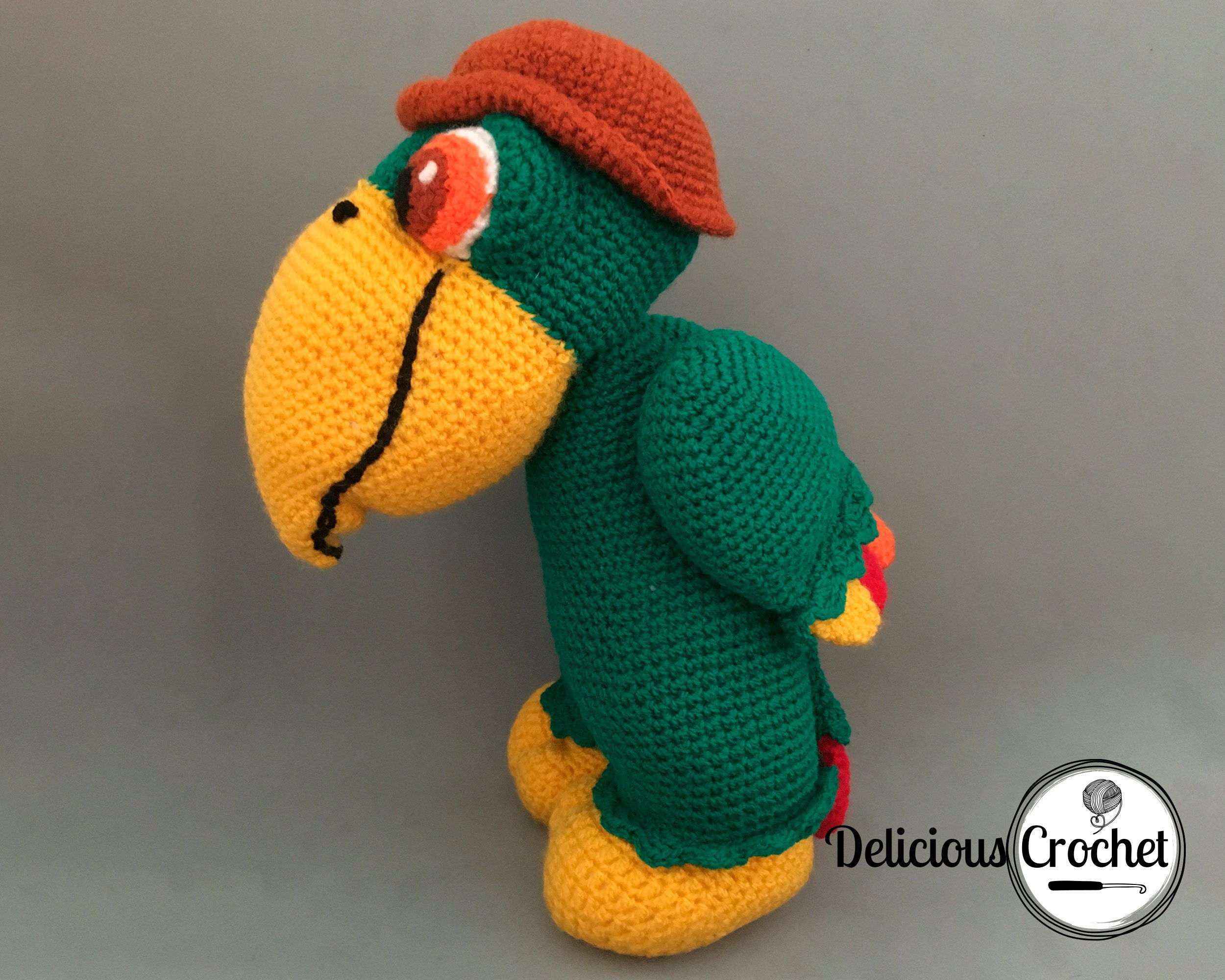 Amigurumi Pattern Crochet Parrot Parakeet Paquito Bird Animal | Etsy