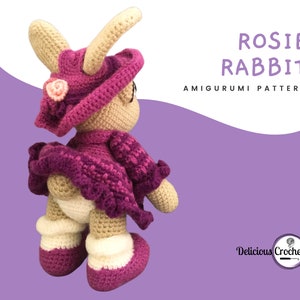Amigurumi Pattern Crochet Rosie Rabbit Bunny DIY Digital Download - Etsy