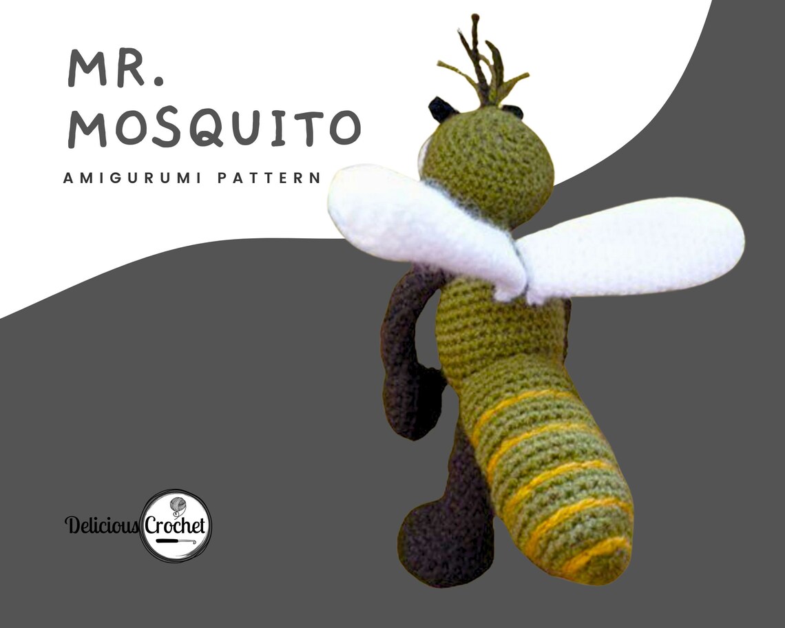 Amigurumi Pattern Crochet Mosquito Insect Bug Doll Animal PDF English ...