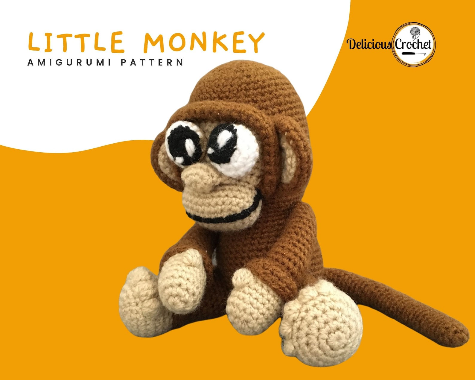 Amigurumi Pattern Crochet Monkey Chimpanzee Ape Animal Doll Toy PDF ...