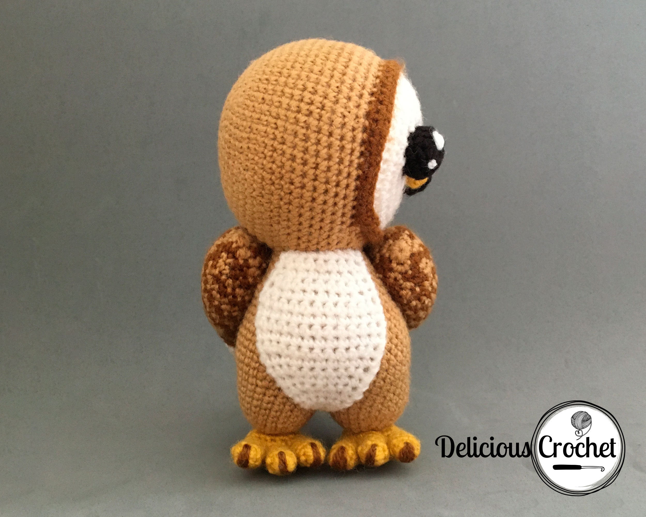 Amigurumi Pattern Crochet Barn Owl DIY Instant Digital | Etsy