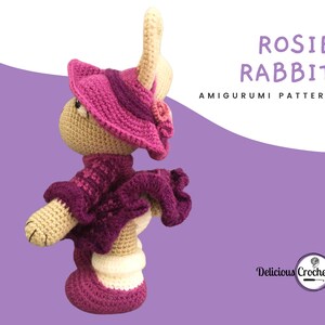 Amigurumi Pattern Crochet Rosie Rabbit Bunny DIY Digital Download - Etsy