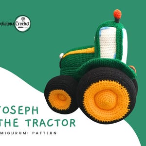 Amigurumi Tractor Crochet Pattern – DIY Farm Vehicle Plush, PDF ...