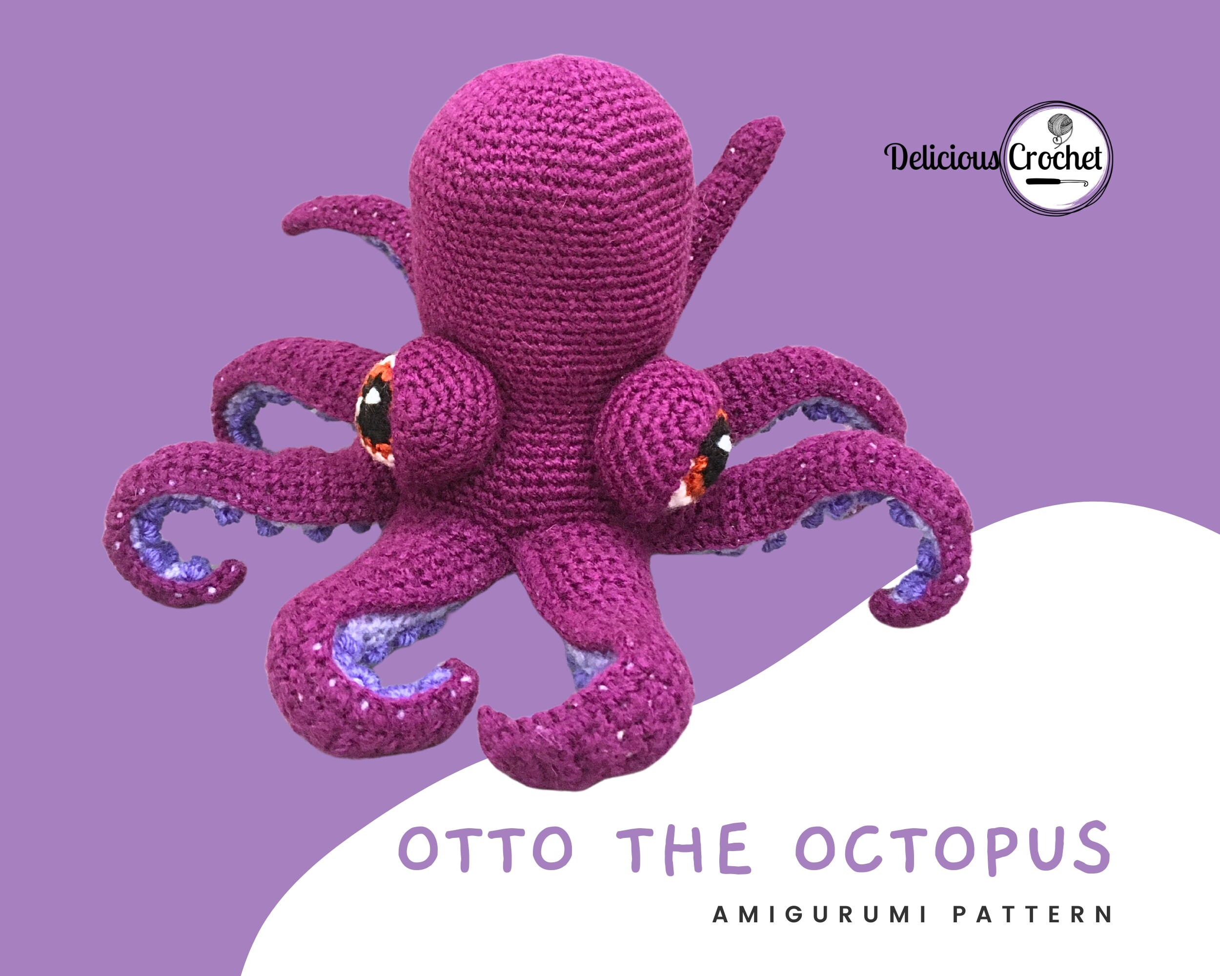 Amigurumi Pattern Crochet Otto Octopus DIY Instant Digital Download PDF ...