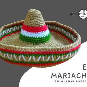 Amigurumi Pattern Crochet Cactus Mariachi DIY Instant Digital Download ...