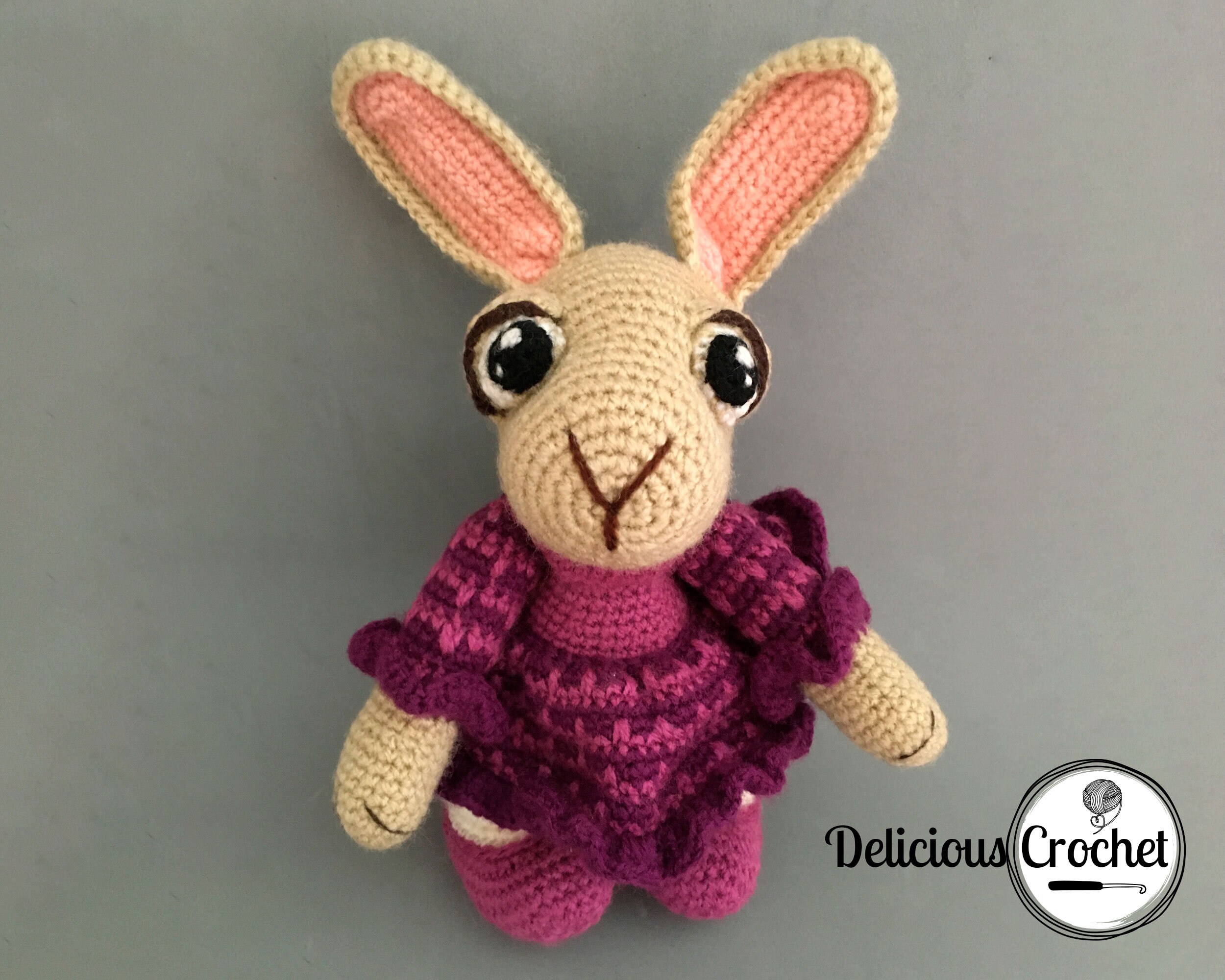 Amigurumi Pattern Crochet Rosie Rabbit Bunny DIY Digital | Etsy