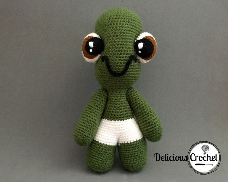 Amigurumi Pattern Crochet Turtle Tortoise With Removable Shell | Etsy