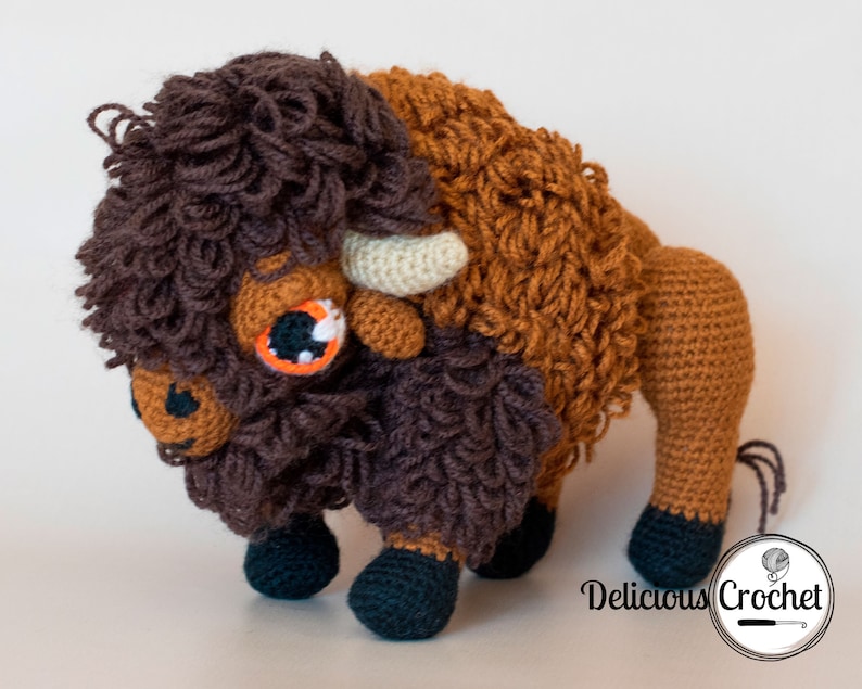 Amigurumi Pattern Crochet American Bison Buffalo Doll Animal - Etsy Canada