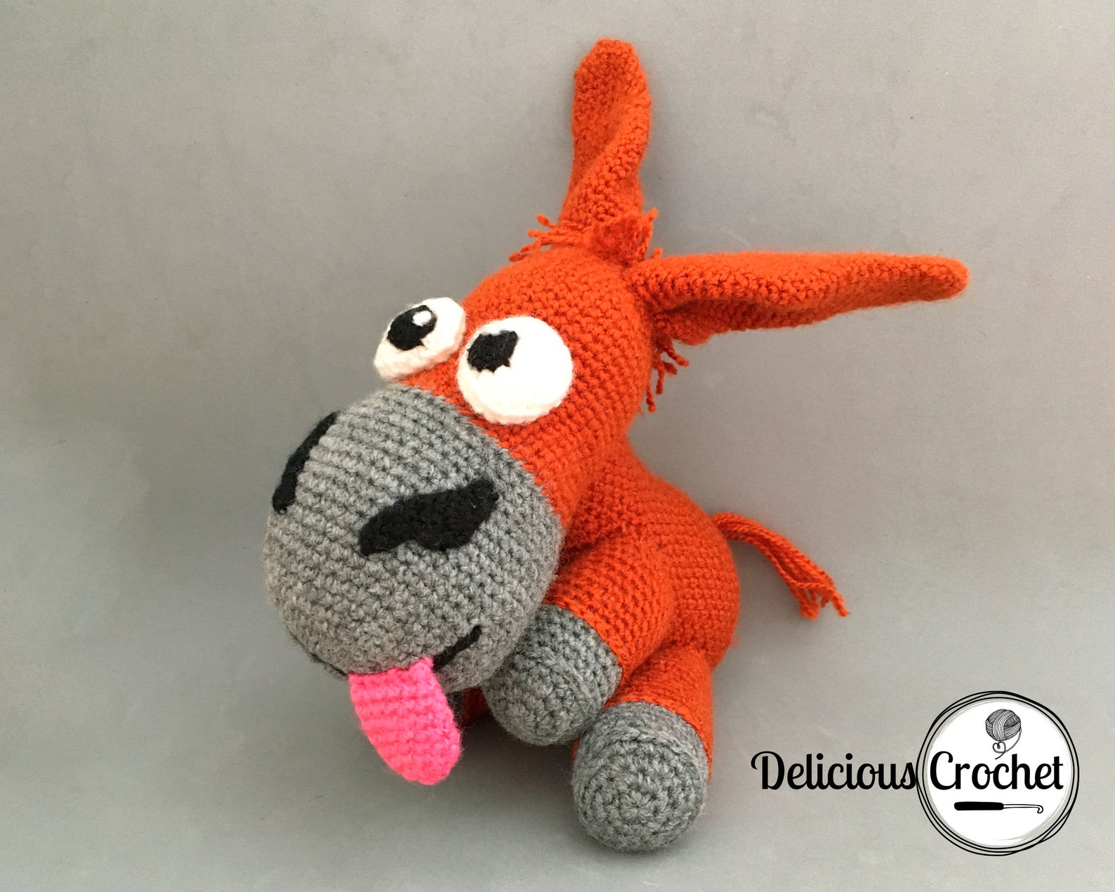 Amigurumi Pattern Crochet Looney Mule Donkey Doll DIY Instant Digital ...