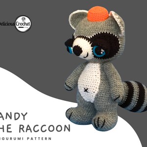 Amigurumi Pattern Crochet Raccoon Coon Randy Animal Doll Toy PDF ...