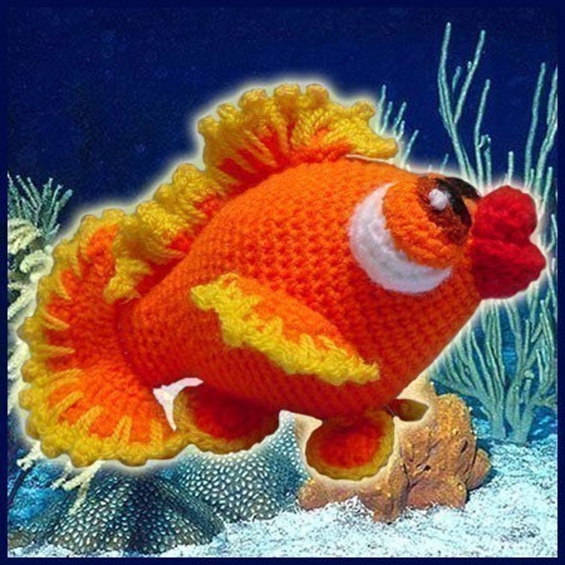 Amigurumi Pattern Crochet Bubbles Little Fish DIY Digital - Etsy
