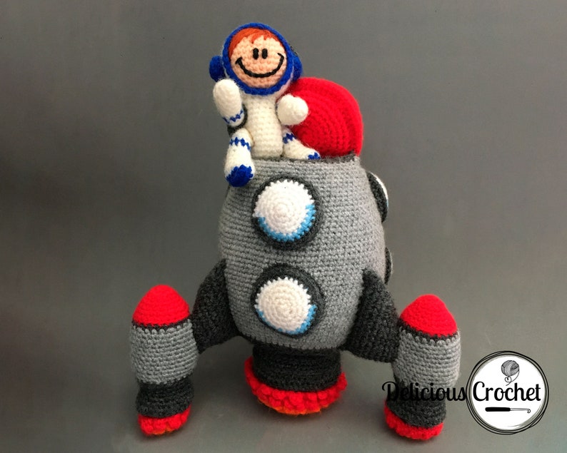 Amigurumi Pattern Crochet Spaceship and Astronaut DIY Instant | Etsy