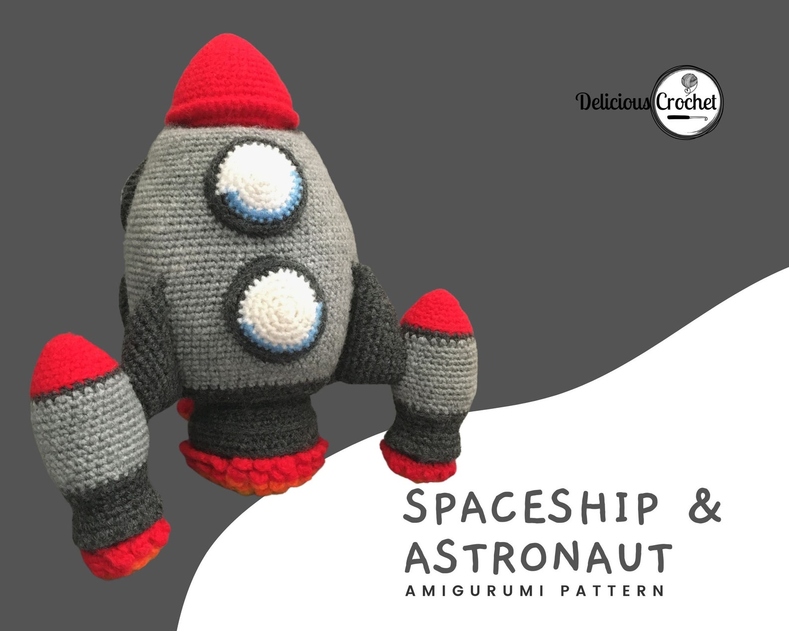 Amigurumi Pattern Crochet Spaceship and Astronaut DIY Instant Digital ...