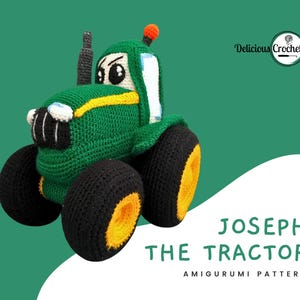 Amigurumi Tractor Crochet Pattern – DIY Farm Vehicle Plush, PDF ...