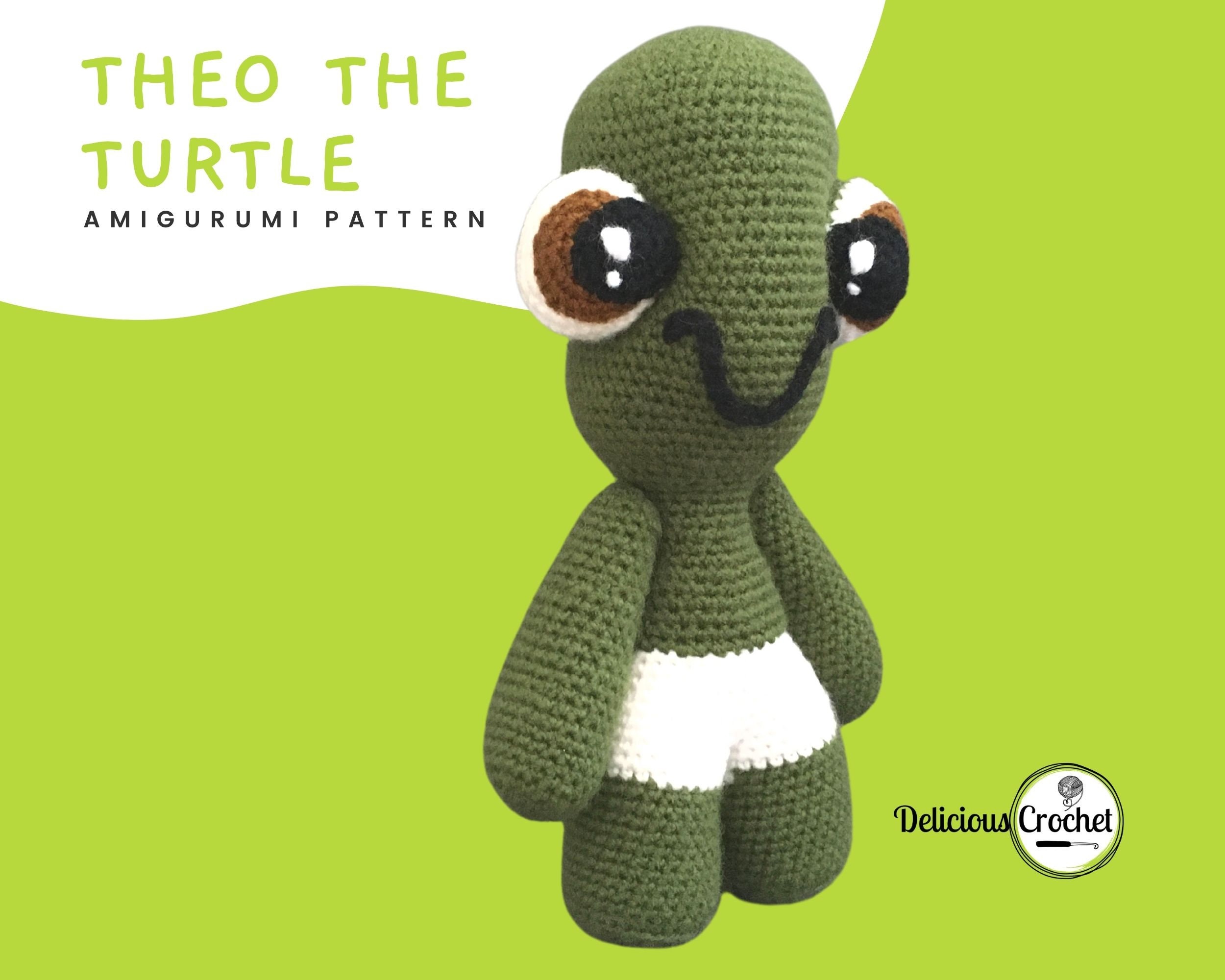 Amigurumi Pattern Crochet Turtle Tortoise With Removable Shell - Etsy