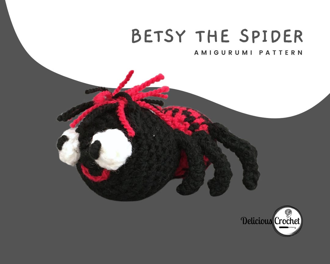 Amigurumi Spider Crochet Pattern– Betsy the Spider PDF Tutorial, DIY ...