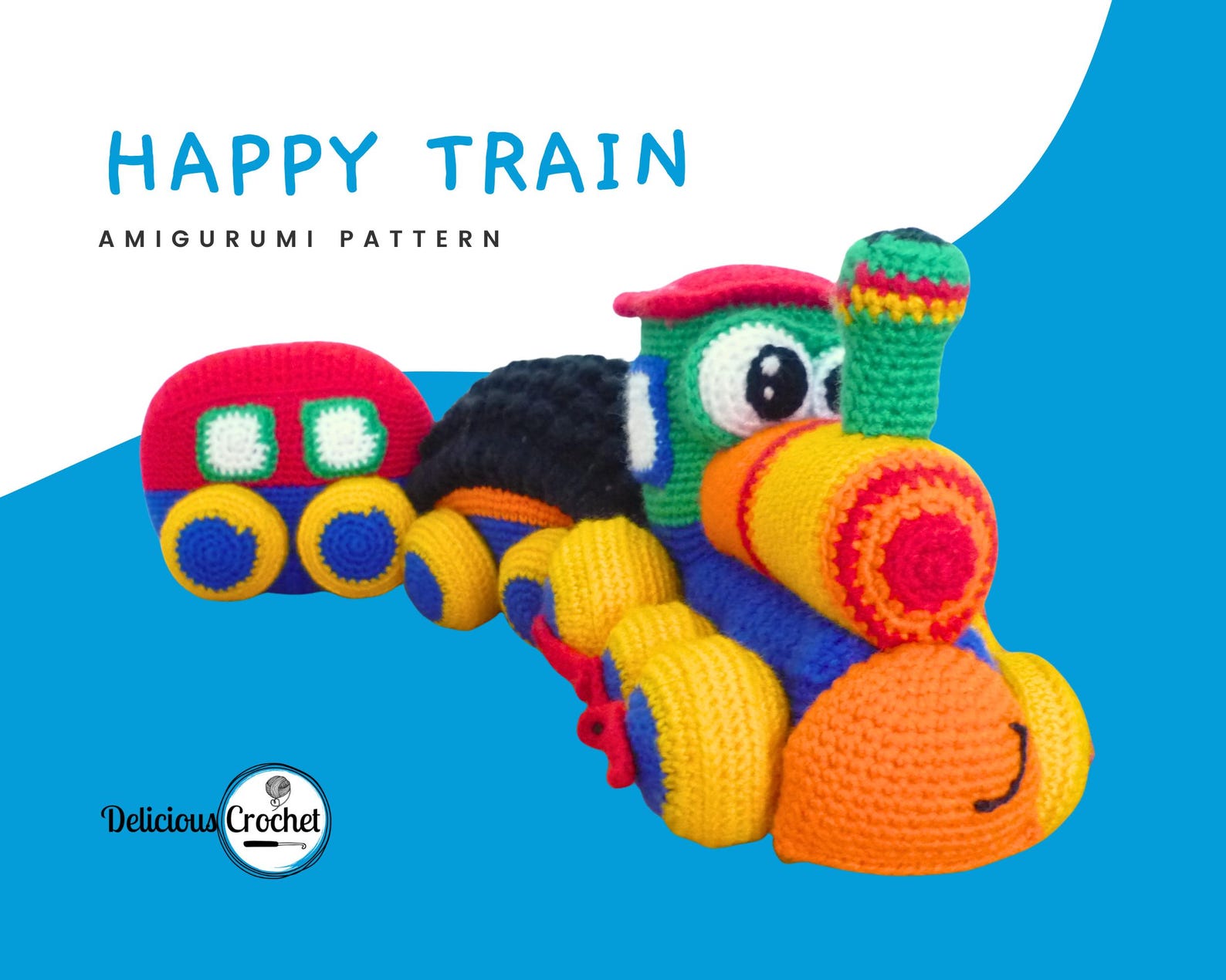 Train Crochet Amigurumi Pattern PDF – Crochet Toy Pattern for Kids ...