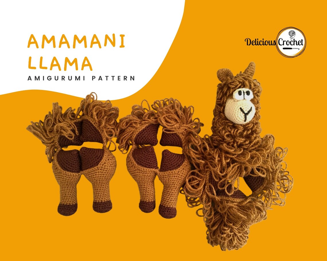 Amamani Pattern Crochet Puzzle Ball Llama Amigurumi DIY - Etsy