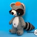 Amigurumi Pattern Crochet Raccoon Coon Randy Animal Doll Toy - Etsy
