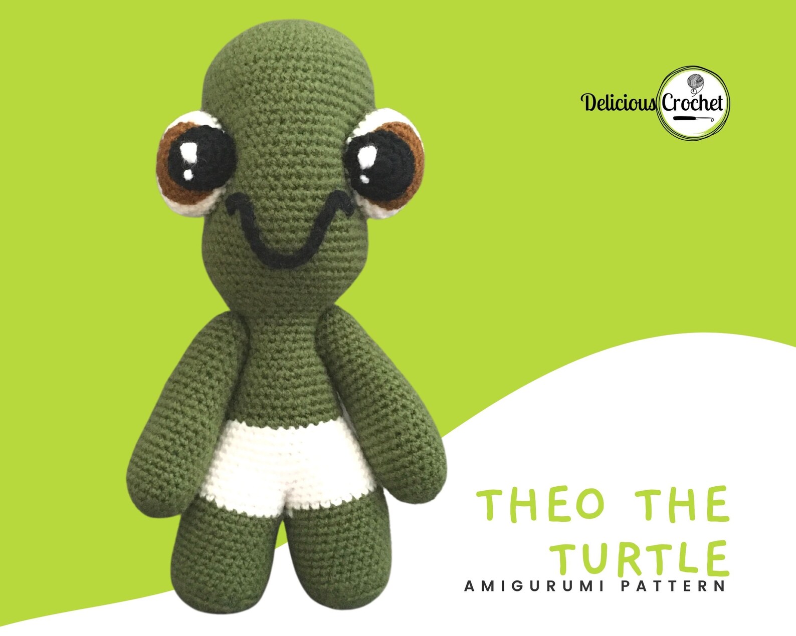 Amigurumi Pattern Crochet Turtle Tortoise With Removable Shell - Etsy