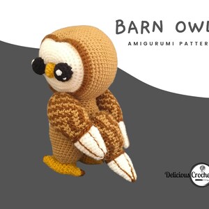Amigurumi Pattern Crochet Barn Owl DIY Digital Download - Etsy