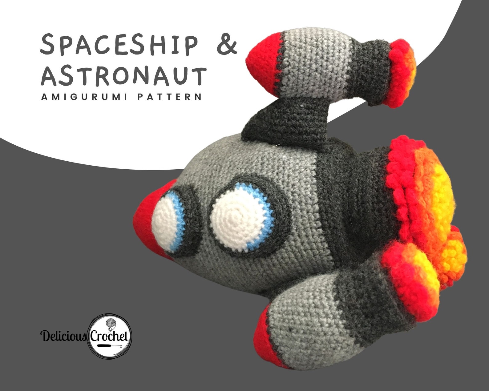 Amigurumi Pattern Crochet Spaceship and Astronaut DIY Instant Digital ...