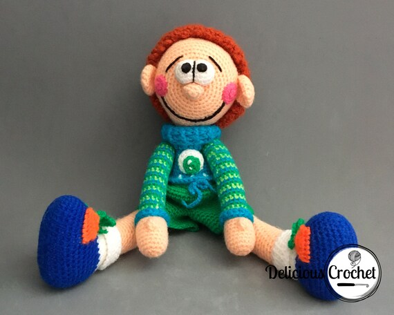 Amigurumi Pattern Crochet Boy Doll Male Toy Peter PDF English | Etsy