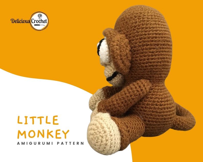 Amigurumi Pattern Crochet Monkey Chimpanzee Ape Animal Doll - Etsy