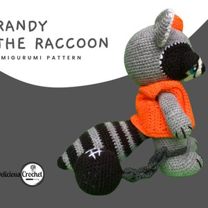 Amigurumi Pattern Crochet Raccoon Coon Randy Animal Doll Toy PDF ...