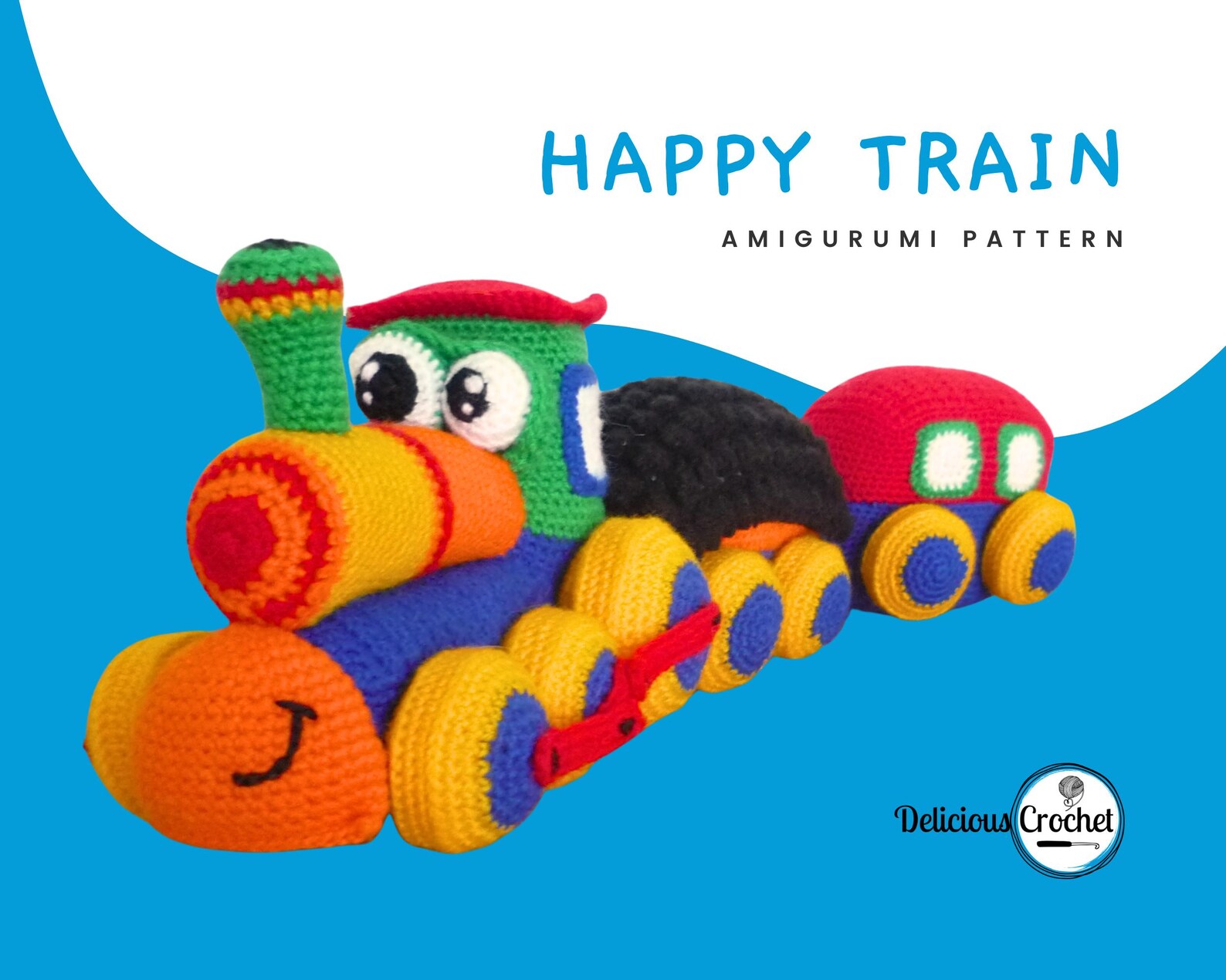 Train Crochet Amigurumi Pattern PDF – Crochet Toy Pattern for Kids ...