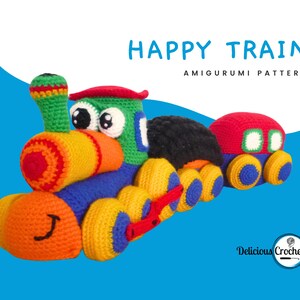 Train Crochet Amigurumi Pattern PDF – Crochet Toy Pattern for Kids ...