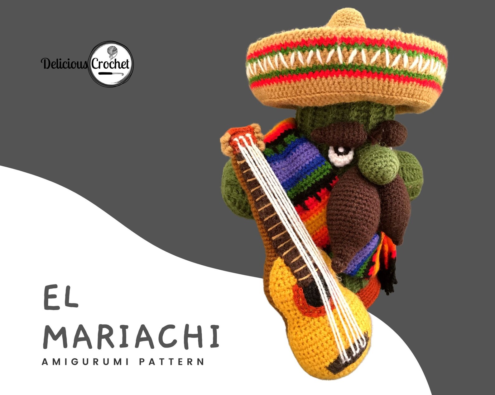 Amigurumi Pattern Crochet Cactus Mariachi DIY Instant Digital - Etsy