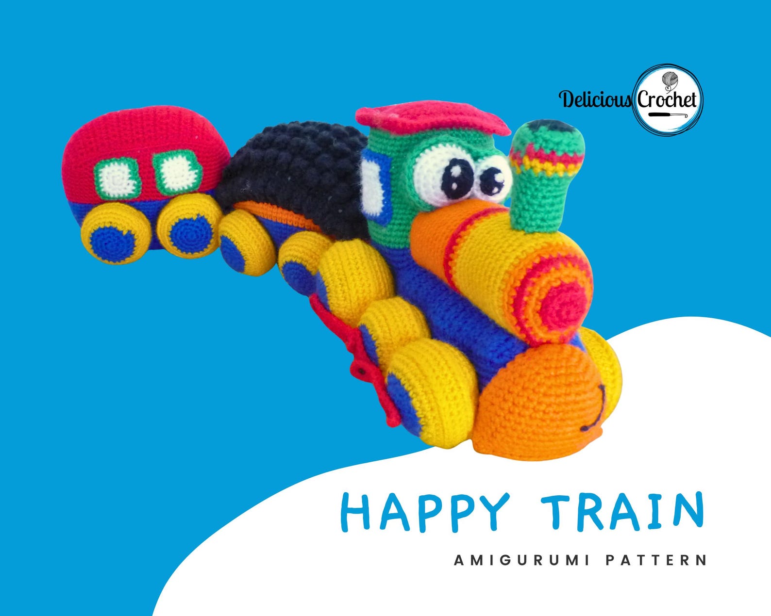 Train Crochet Amigurumi Pattern PDF – Crochet Toy Pattern for Kids ...